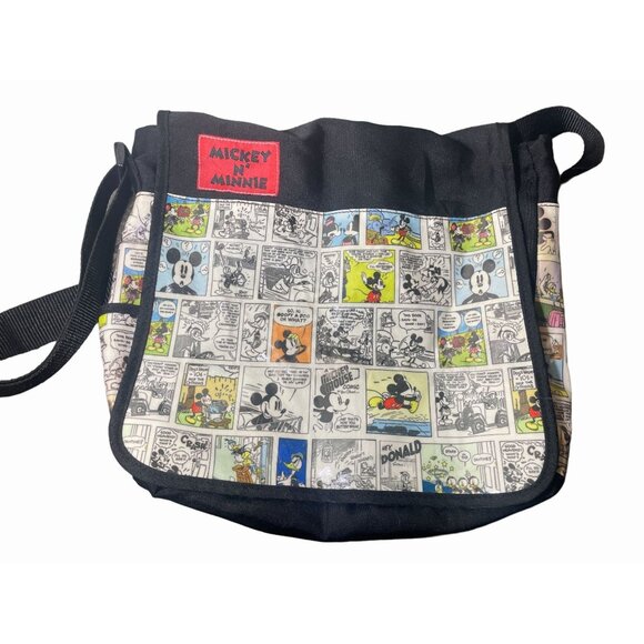 Disney | Bags | Disney Store Mickey Minnie Comic Strip Messenger Bag ...
